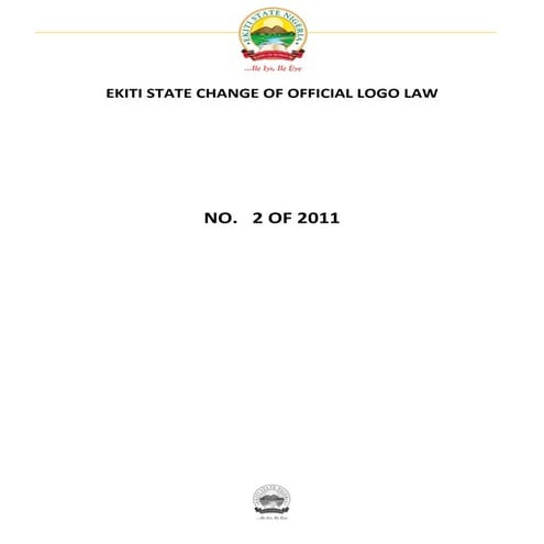 CHANGE OF OFFICIAL LOGO LAW | PDF