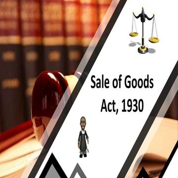 Sales of goods act 1957 | PDF