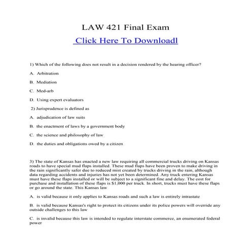 Law 421 | DOCX