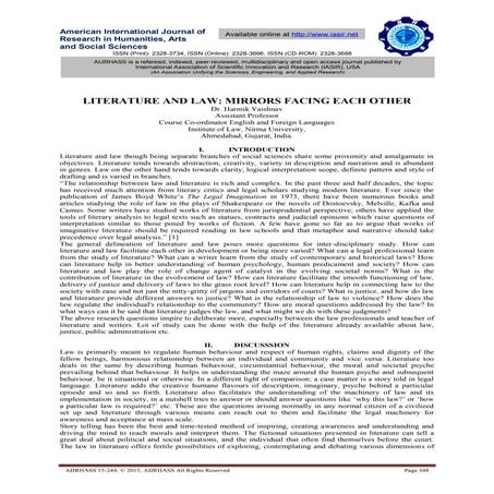Law and literature article | PDF | Legal Services Industry | Industries