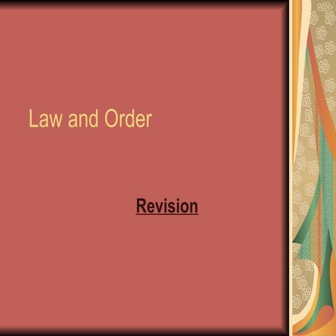 Law And Order | PPT