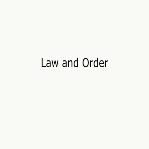 Law and order | PPTX
