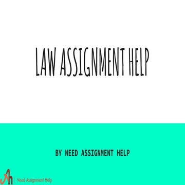 Law Assignment Help | PPT