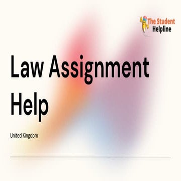 Law Assignment help | PPT