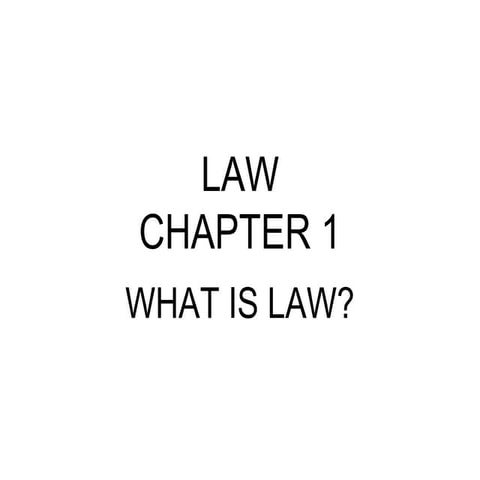 Law ch 1 notes | PPT