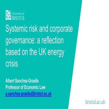Systemic risk and corporate governance_a reflection based on the UK ...