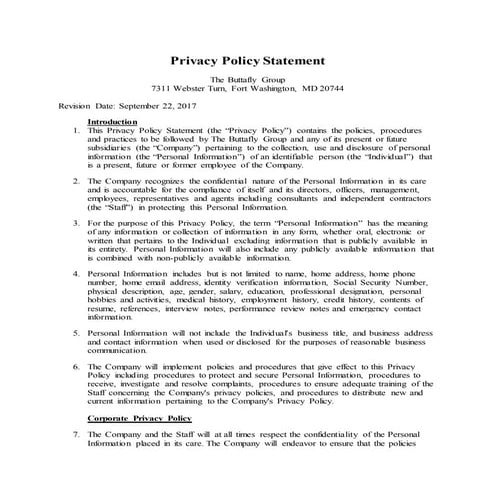 Privacy Policy | PDF