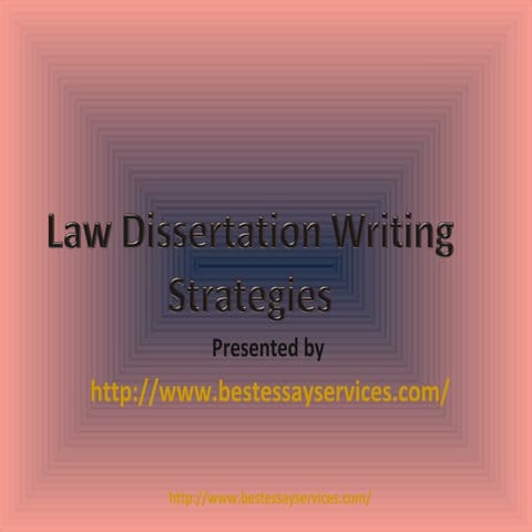 Law dissertation writing strategies | PPT