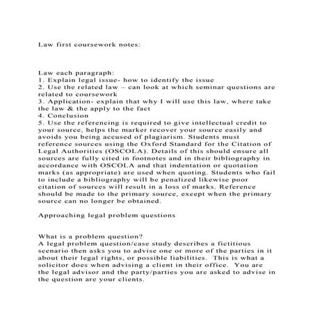 Law first coursework notesLaw each paragraph1. Explain.docx