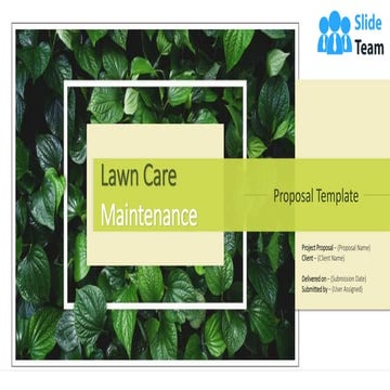 Lawn Care Maintenance Proposal PowerPoint Presentation Slides | PDF