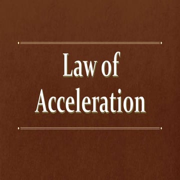 Law of acceleration2 final | PPTX