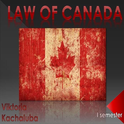 Law of Canada | PPTX