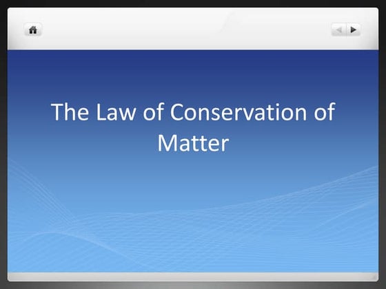 LAW OF CONSERVATION OF MASS | PPTX | Chemistry | Science