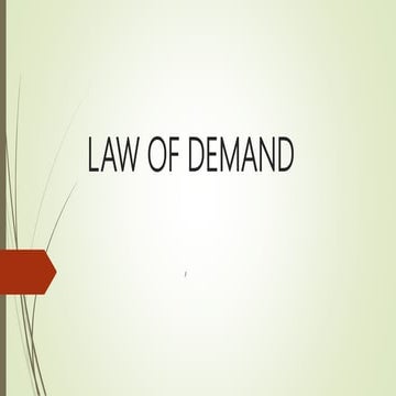Law of demand | PPT