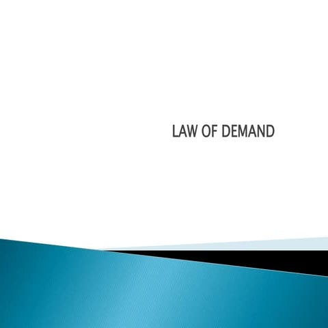 Applications of law of demand, | PPTX