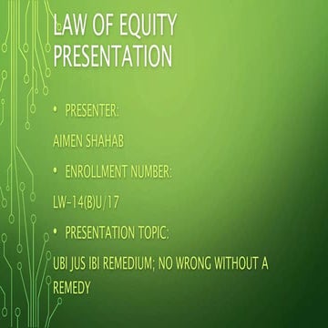 Law of equity presentation.pptxpresentation | PPT