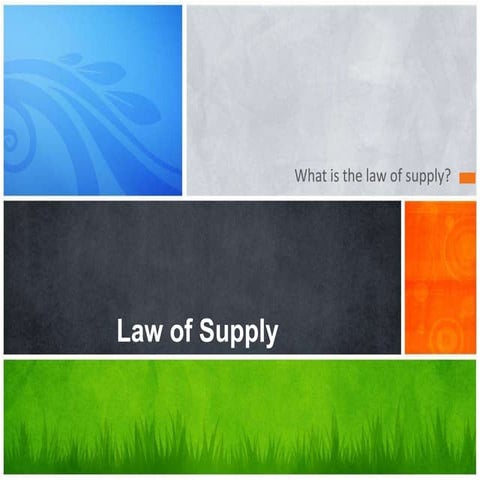 Law of supply | PPT