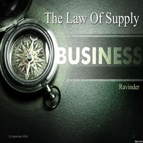Law of supply | PPTX
