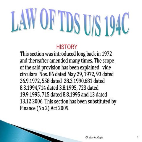 Law of tds_us_194c | PDF