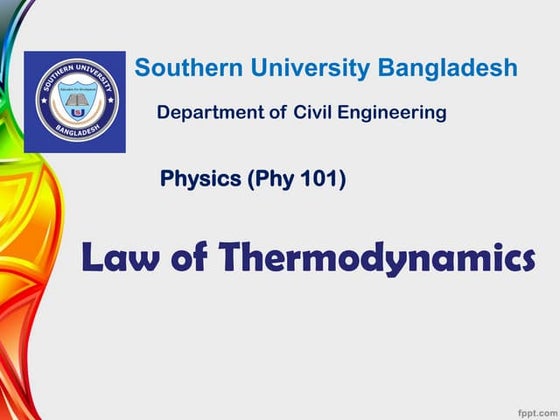 Laws Of Thermodynamics | PPTX
