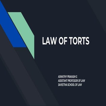 LAW OF TORTS LAW OF TORTS LAW OF TORTS LAW OF TORTS | PPTX