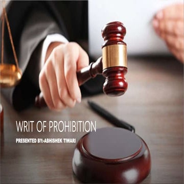 Law of writ | PPTX
