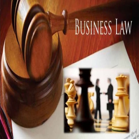 Business Law ppt | PPTX | Business Accounting & Finance | Business