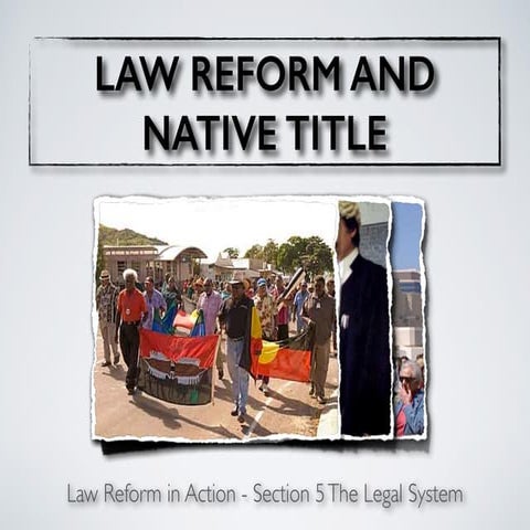 Law Reform in Action - Native Title | PDF