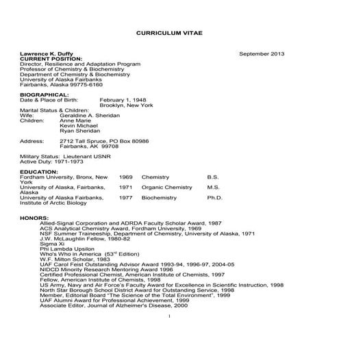Lawrence Duffy CV | PDF