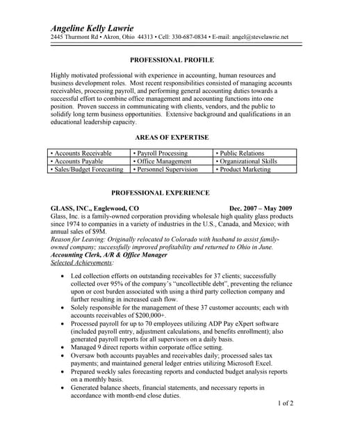 J.Commesso Resume 1 | PDF