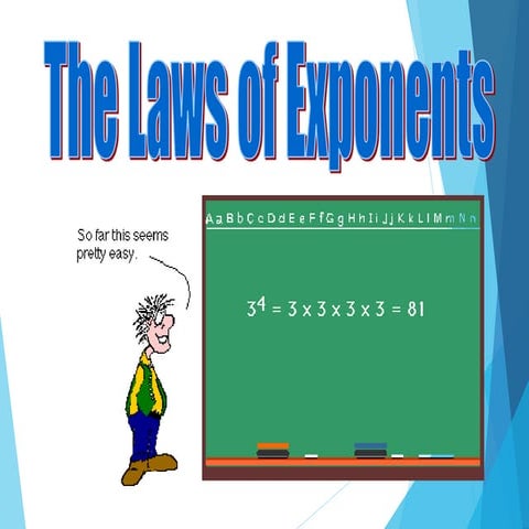 IT IS THE LAWS OF EXPONENTS WITH EXAMPLES AND DRILLS | PPT