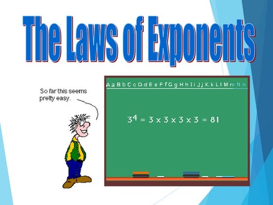 Laws of exponents | PPT