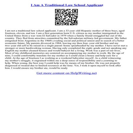 Law School Application Essay Examples | PDF