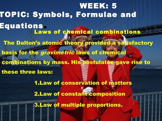 Law of multiple proportions and law of definite proportions | PPT ...