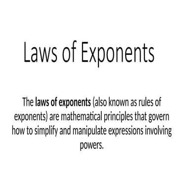 Laws of SIMPLIFIED RATIFIED Exponents.pptx
