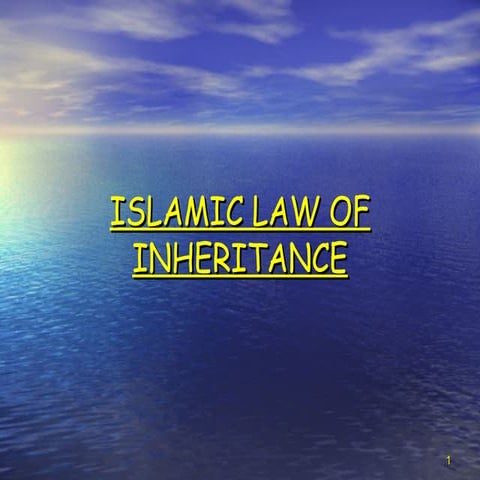 Laws of inheritance | PPT