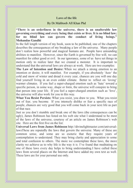 The 12 Universal Laws | PDF