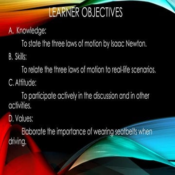 Laws of Motion - Grade 11 Newton's Laws of Motion | PPTX