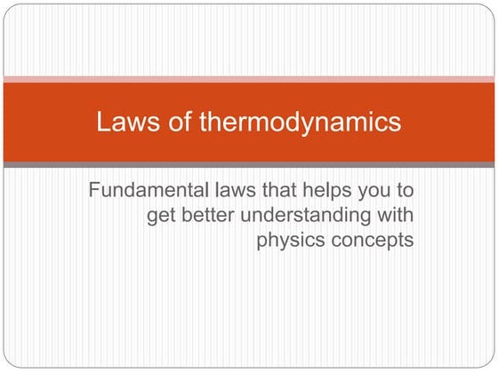 Second law of thermodynamic | PPTX