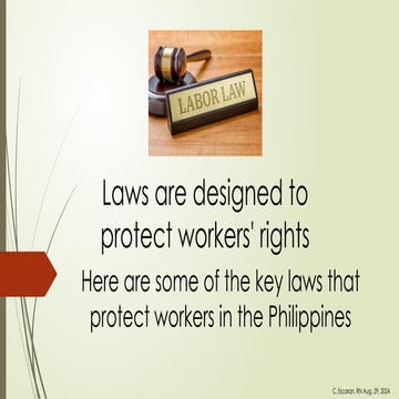 Laws are designed to protect workers' rights.pptx