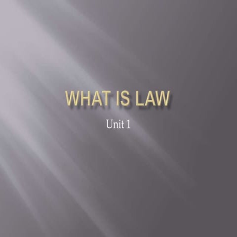 Law unit1notes | PPT