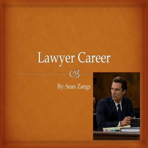Sean Z - Lawyer career | PPTX