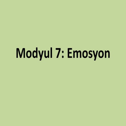 Emosyon esp 8 | PPTX