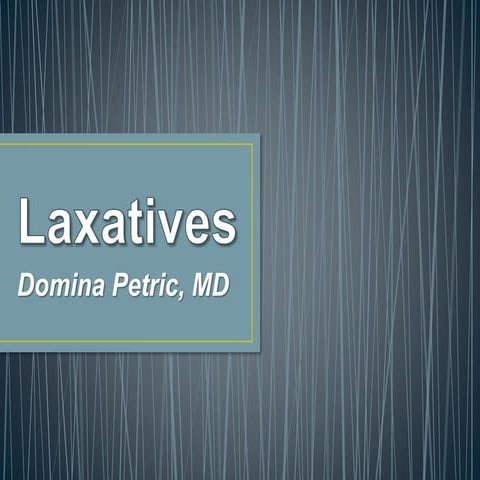 Laxatives | PPSX