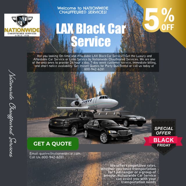 LAX Black Car Service- Book your ride today by calling or texting (800 ...