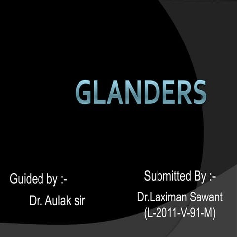 Glanders | PPTX