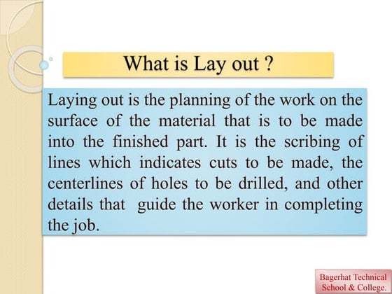 Marking out tools ppt | PPT