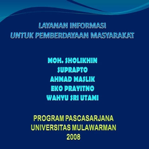 LAYANAN INFORMASI | PPT