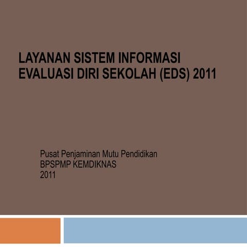 Layanan sistem informasi eds 2011 | PPT