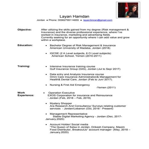 Layan Hamdan- 2020 | PDF